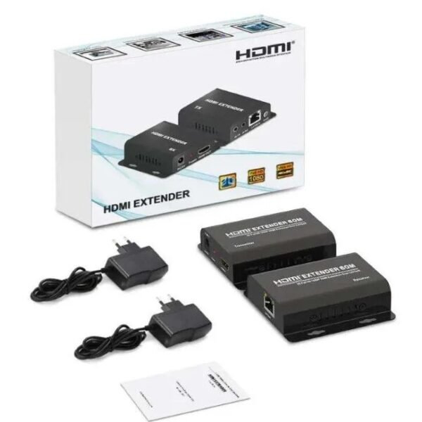 HDMI Extender 60M Over Single Cat5e/6 With IR 3D Full HD 1080P ...